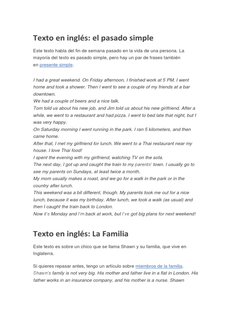 Textos Basicos en Ingles | PDF