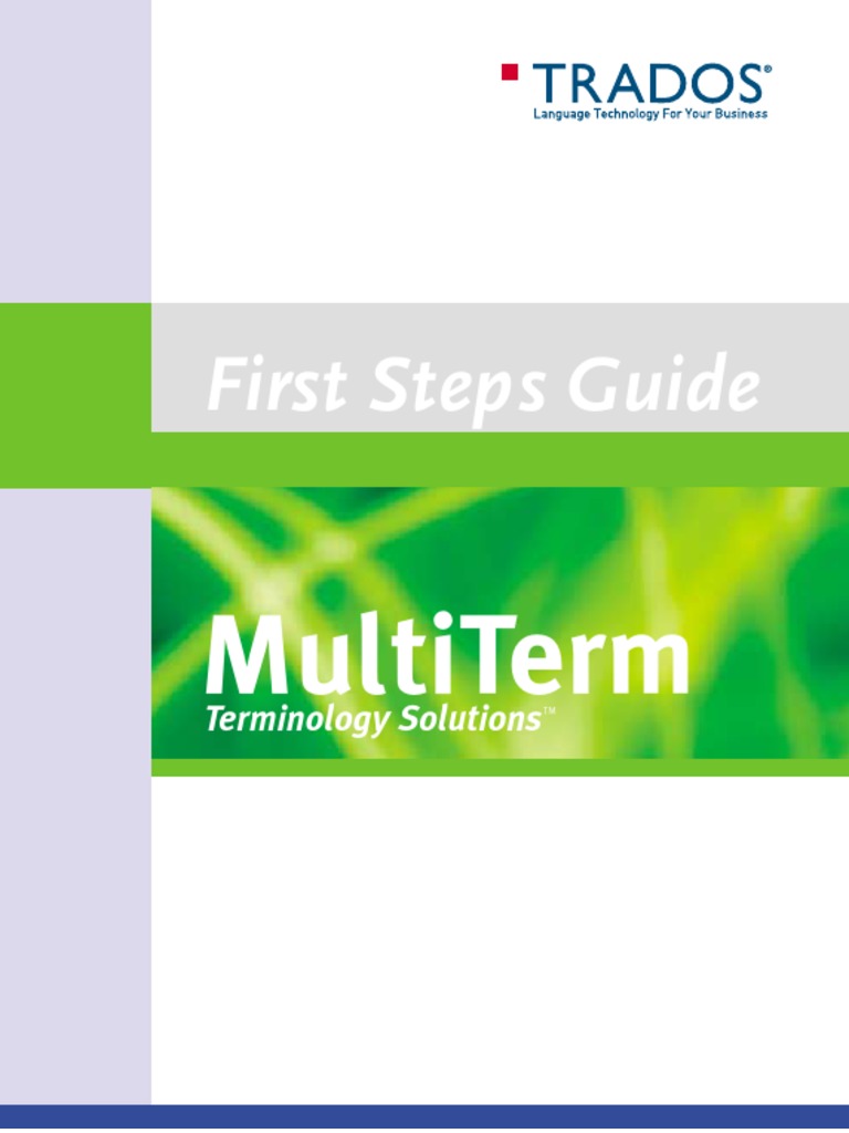 MultiTerm iXFirstSteps PDF | PDF | File Format | Computer File