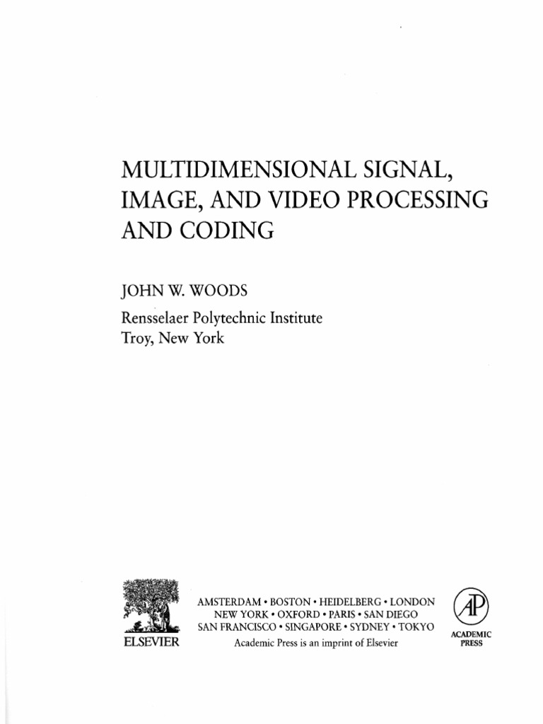 Multidimensional Signal, Image, and Video Processing and Coding | PDF | Discrete Fourier ...
