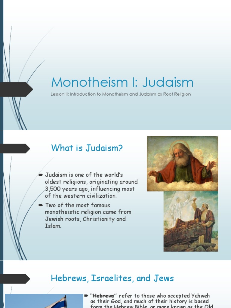 Monotheism I - Judaism | PDF | Passover | Jews