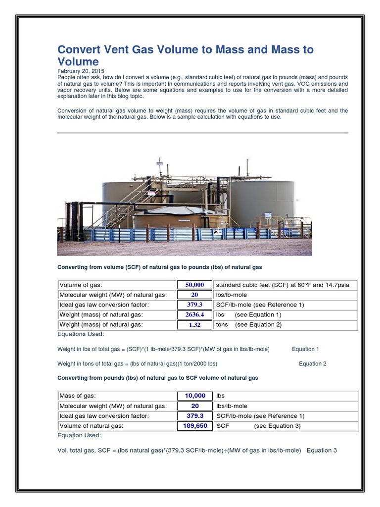 Gas Conversion | PDF | Gases | Pressure