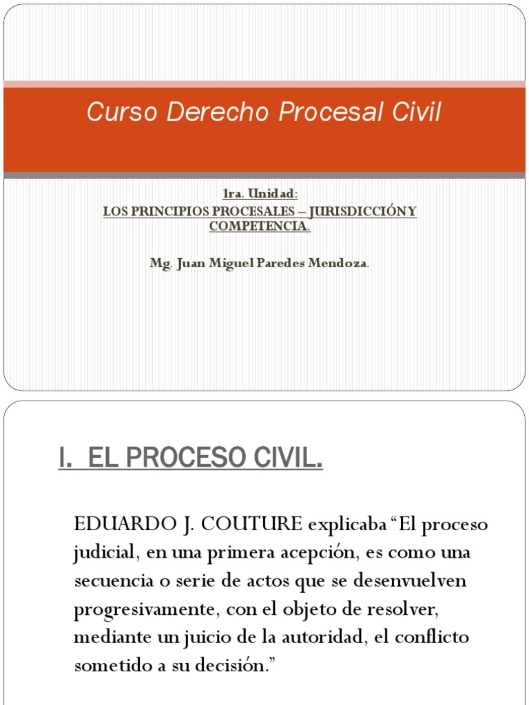 Principios Procesales.ppt | Jurisdicción | Ley procesal