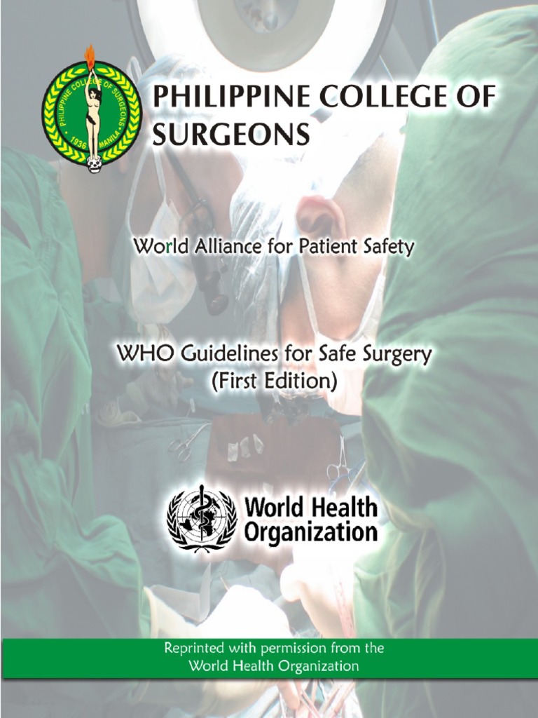 Who Guidelines For Safe Surgery 04222k9 PDF | PDF | Surgery | Anesthesia