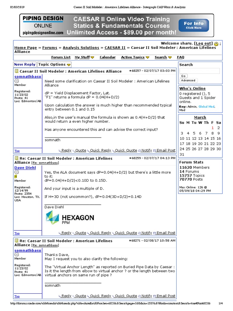 Caesar II Soil Modeler - American Lifelines Alliance - Intergraph ...