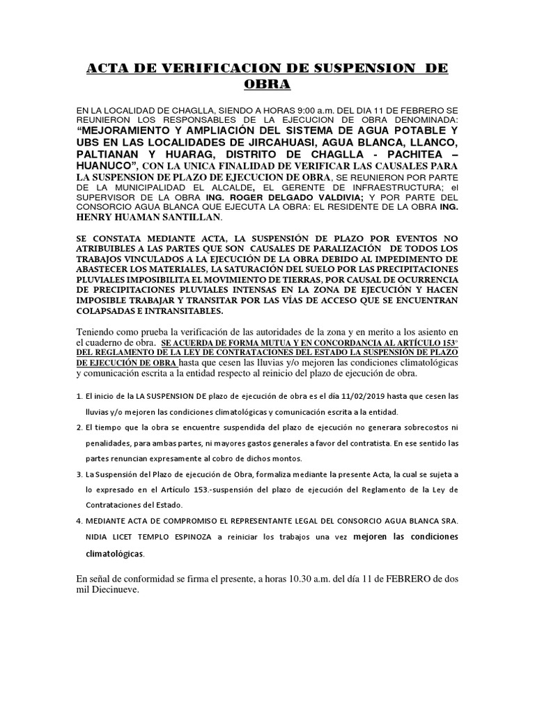 1.-Acta Suspensión de Plazo N 01 | PDF