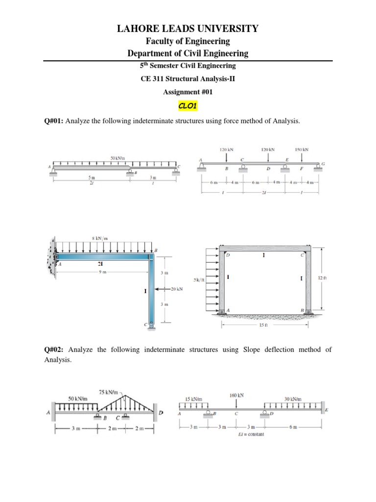Structure Assign 1-3 | PDF | Structural Analysis | Earthquake Engineering