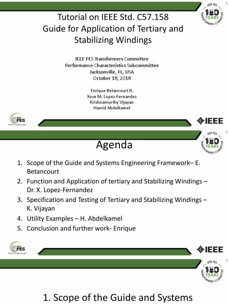 F18 TertiaryStabilizingWindings Presentation PDF | PDF | Transformer ...