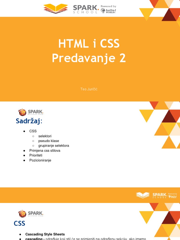 HTML I CSS | PDF