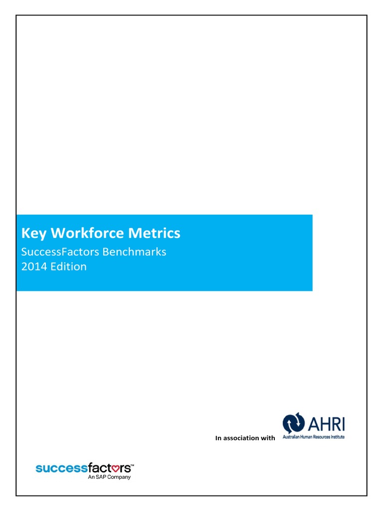 Key SuccessFactors Benchmarks | PDF | Employee Retention | Turnover ...