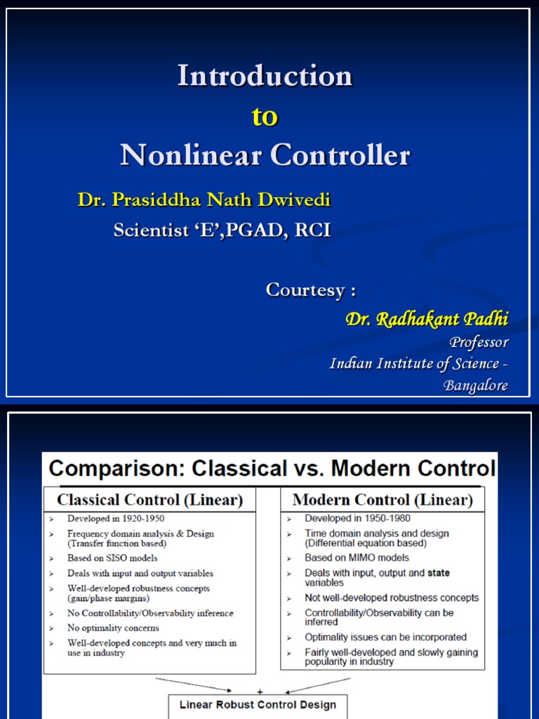 Nonlinear AP Modified | PDF | Nonlinear System | Control Theory