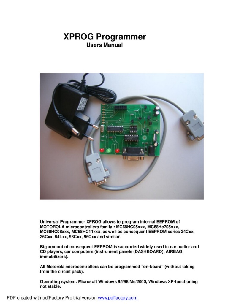 X Prog M Ecu Programmer v5.50 Users Manual | PDF