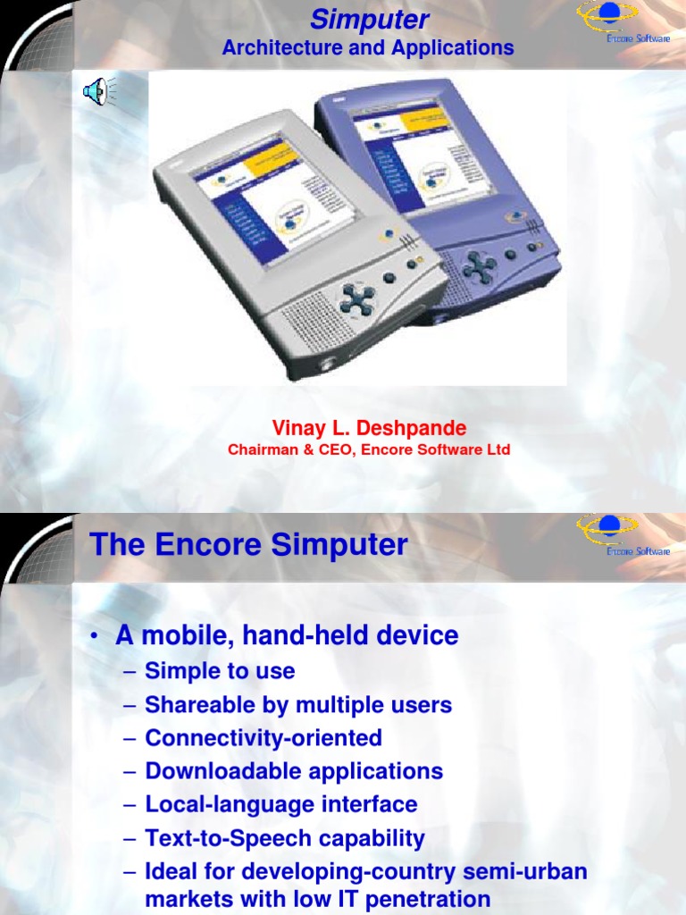 Simputer Architecture & Appns | PDF | Smart Card | Flash Memory