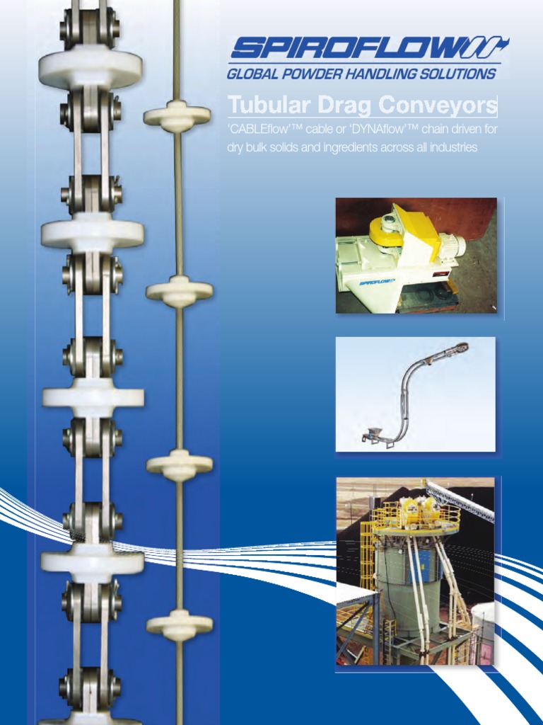 Spiroflow Tubular Drag Conveyors | PDF | Materials | Chemical Substances