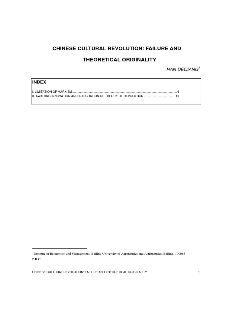 Chinese Cultural Revolution | PDF | Marxism | Cultural Revolution