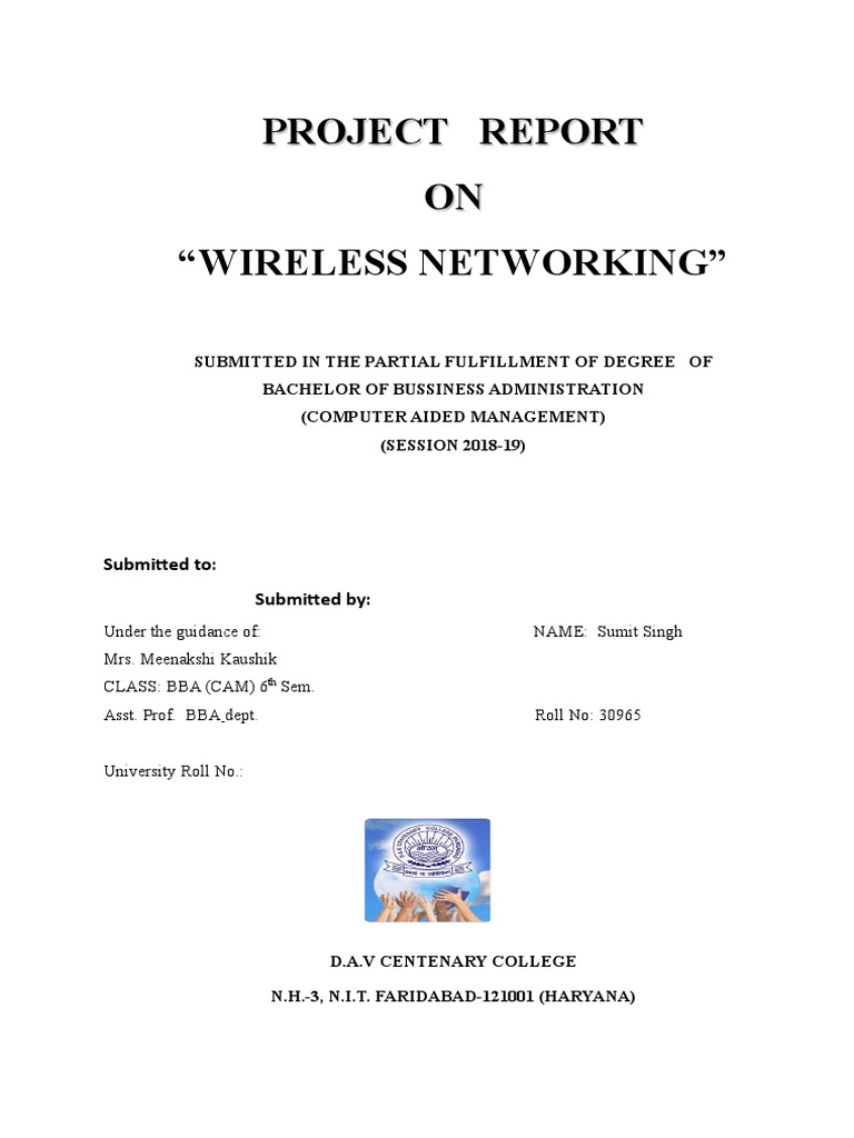 Wireless Networking Project Report 60 Pages | PDF | Ieee 802.11 | Radio
