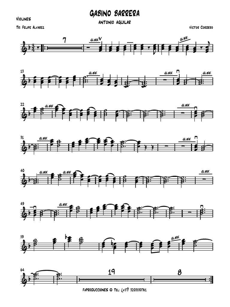 Gabino Barrera Violín 1 | PDF