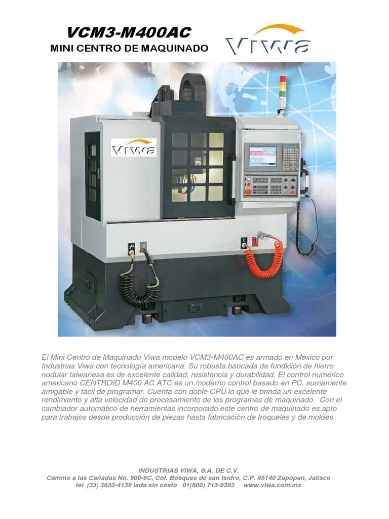 CNC Viwa | PDF | Control numerico | Bienes manufacturados
