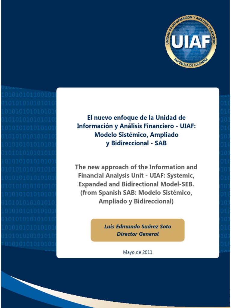 Nuevo Enfoque UIAF - Modelo SAB PDF | PDF