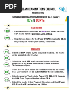 CXC CSEC & CAPE Exam Application Guide | PDF | Identity Document