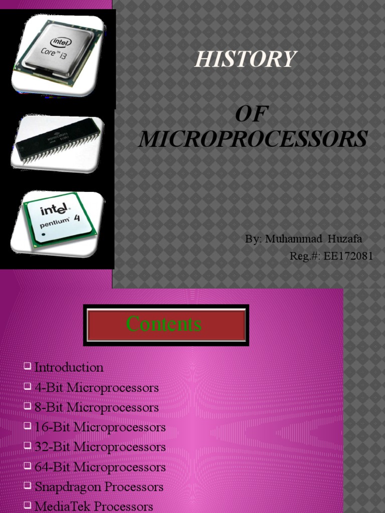 History: OF Microprocessors | PDF | Central Processing Unit | Intel
