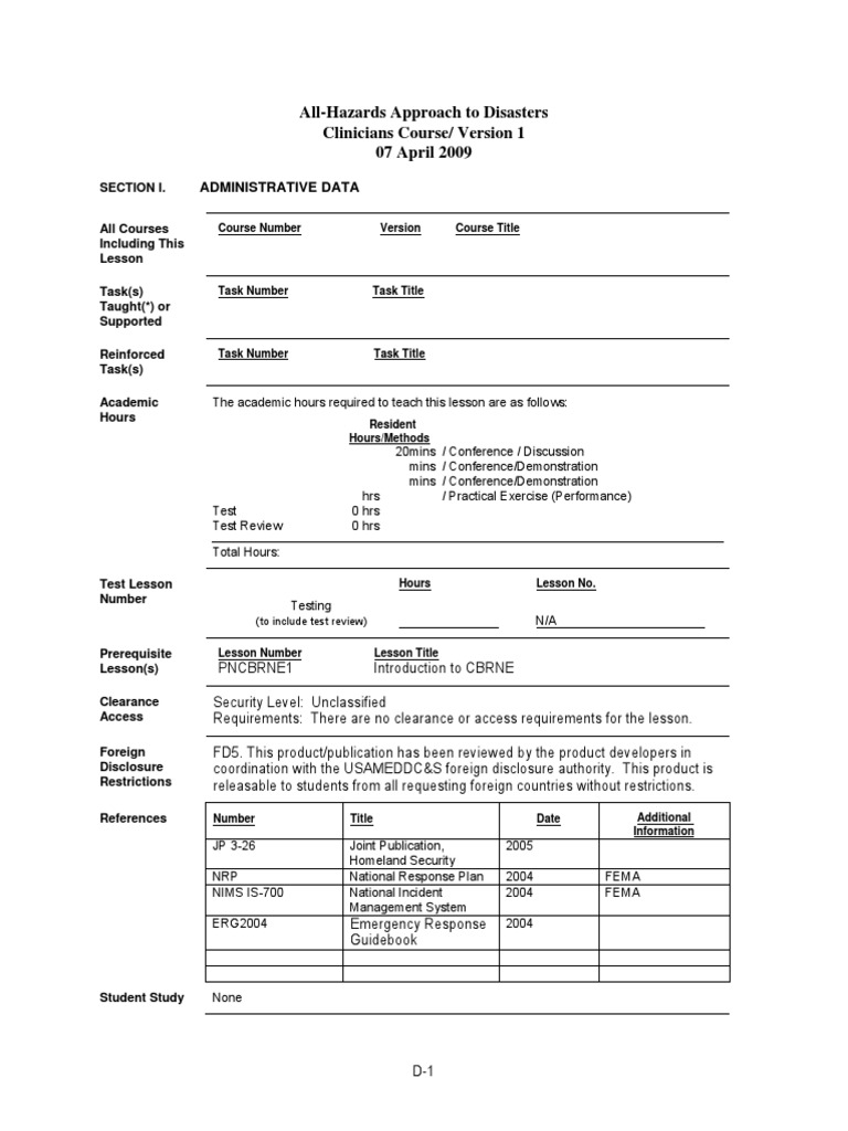 All Hazard Approach | PDF | Incident Command System | Hazards