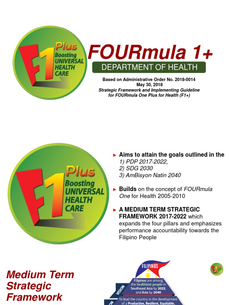 Fourmula 1+: Department of Health | PDF | Public Health | Regulatory ...