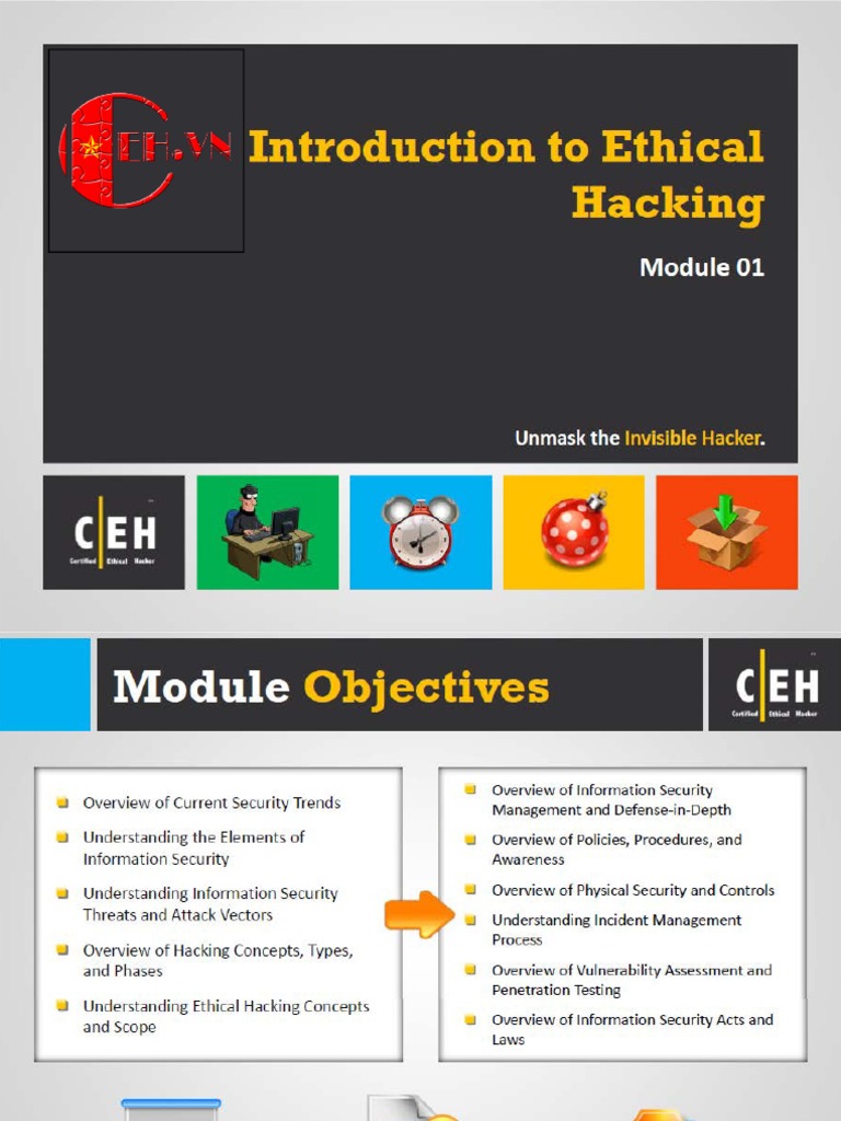 CEH Module 01 - Introduction To Ethical Hacking PDF | PDF