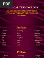 Medical Terminology Pre Test | PDF | Anatomical Terms Of Location | Surgery