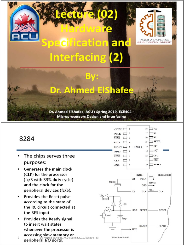 ECE404 Microprocessors Design and Interfacing - Lec 02 - Hardware Specs | PDF | Capacitor ...