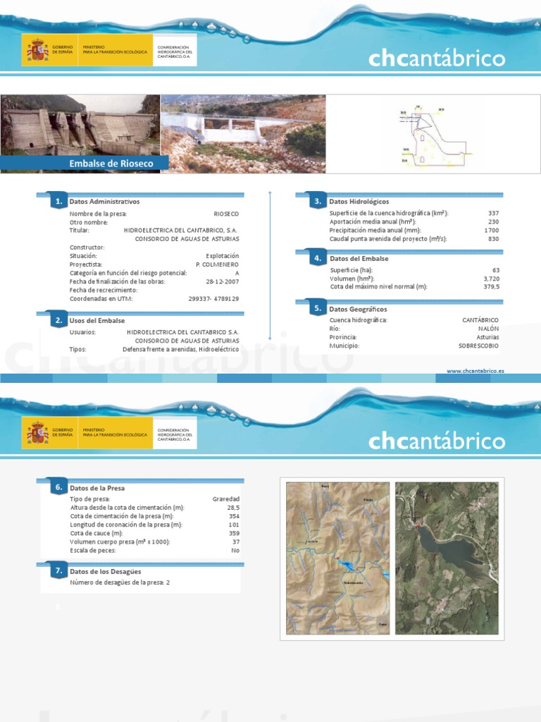 Embalse Rioseco | PDF | Represa | Reservorio