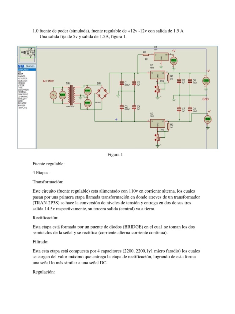 Fuente de Poder Regulable con TRAN-2P3S | PDF | Rectificador ...