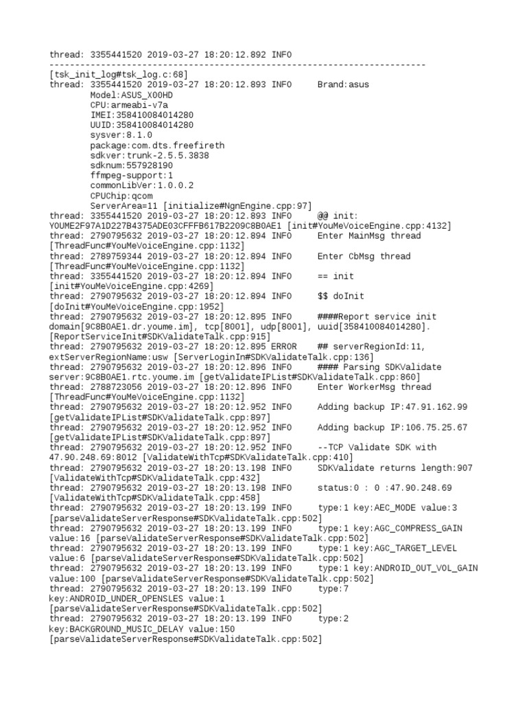 Ymrtc Log | PDF | Protocolos de internet | Protocolos de red