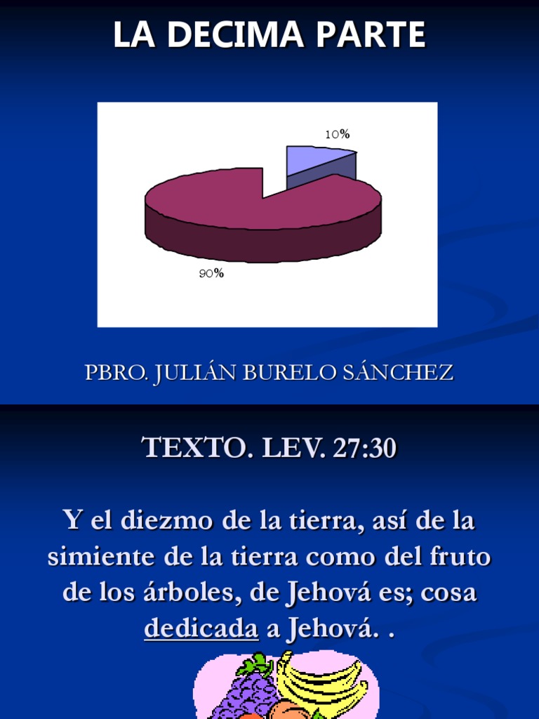 La Decima Parte | PDF | Diezmo | Textos Religiosos