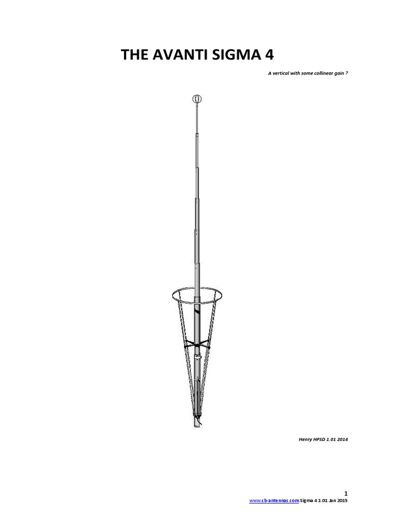 The Avanti Sigma 4: A Vertical With Some Collinear Gain ? | PDF ...