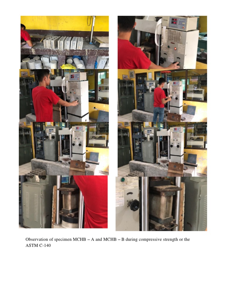 Observation of Specimen MCHB - A and MCHB - B During Compressive ...