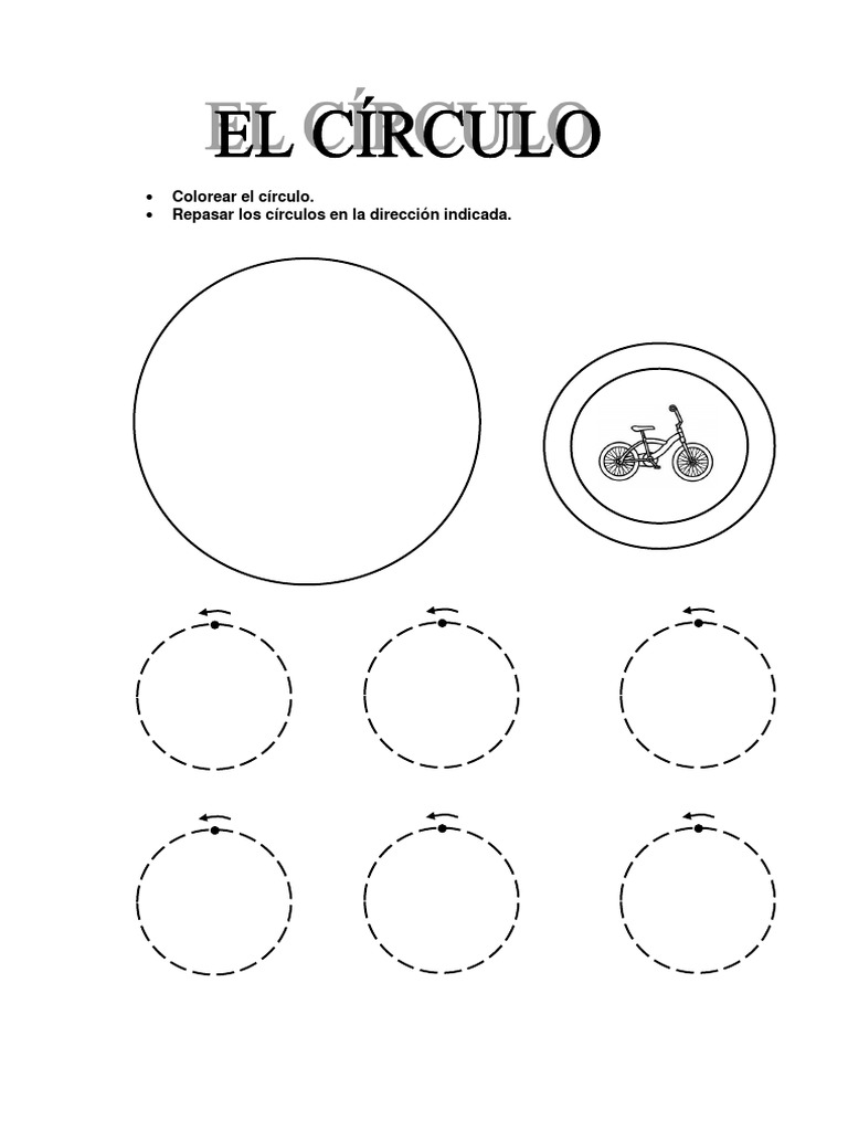 Actividades de Coloreo: Círculos para Niños | PDF