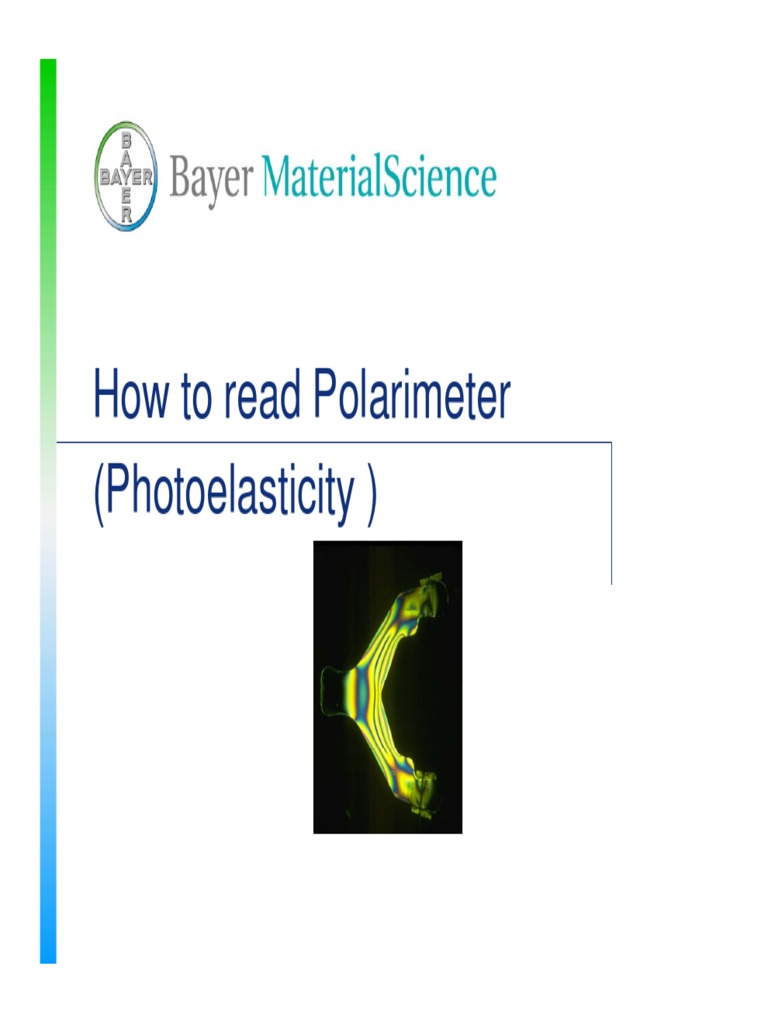 How To Read Polarimeter (Photoelasticity) | PDF | Green | Color