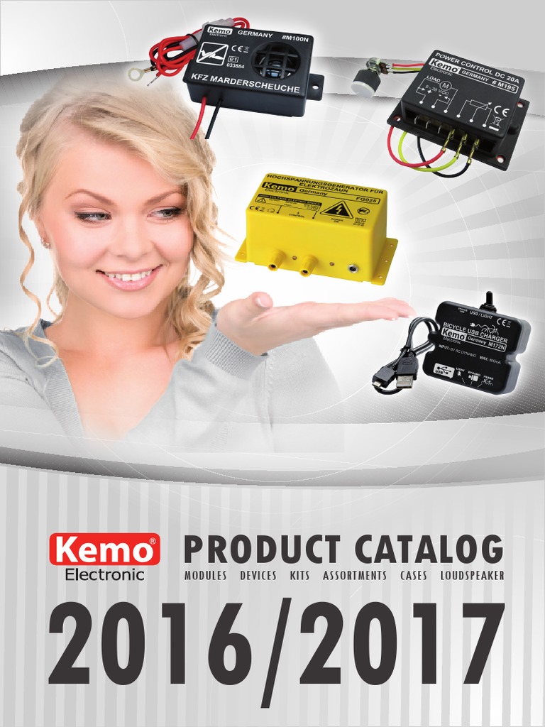 Kemo-Catalog 16-17 en PDF | PDF | Battery Charger | Loudspeaker