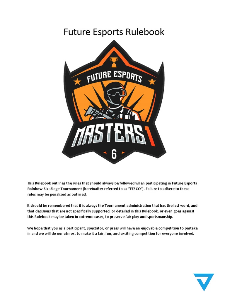 Future Esports Masters Rulebook | PDF | Screenshot | Leisure