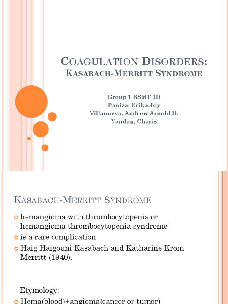 Kasabach Merritt Syndrome | PDF | Coagulation | Platelet