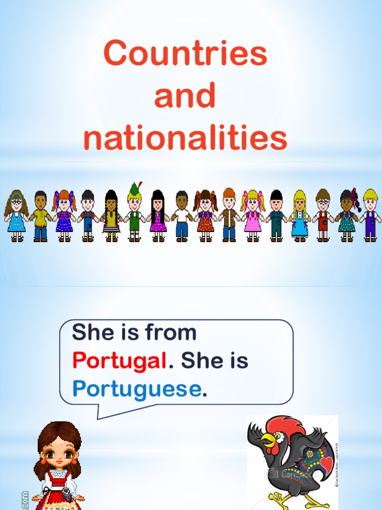 Powerpoint Countries and Nationalities Grammar Drills - 24201 | PDF