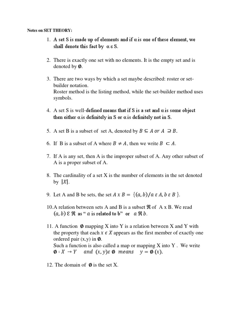 Notes on Set Theory and Functions: Domain, Codomain, Range, Injectivity ...