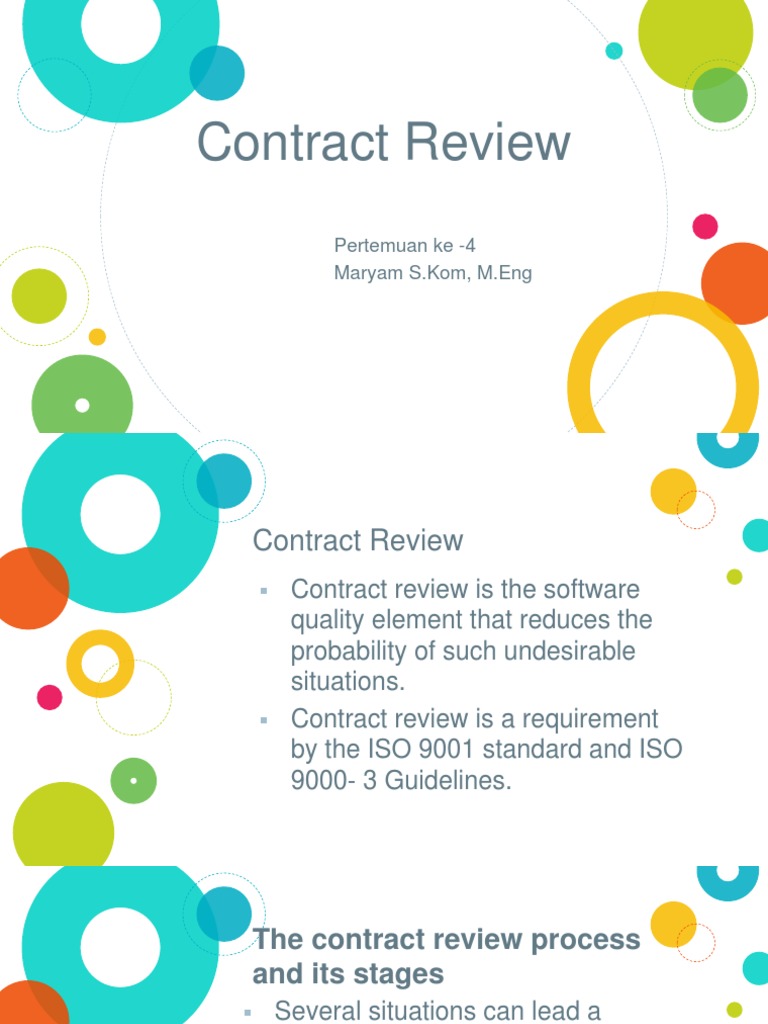 Contract Review Pdf Business
