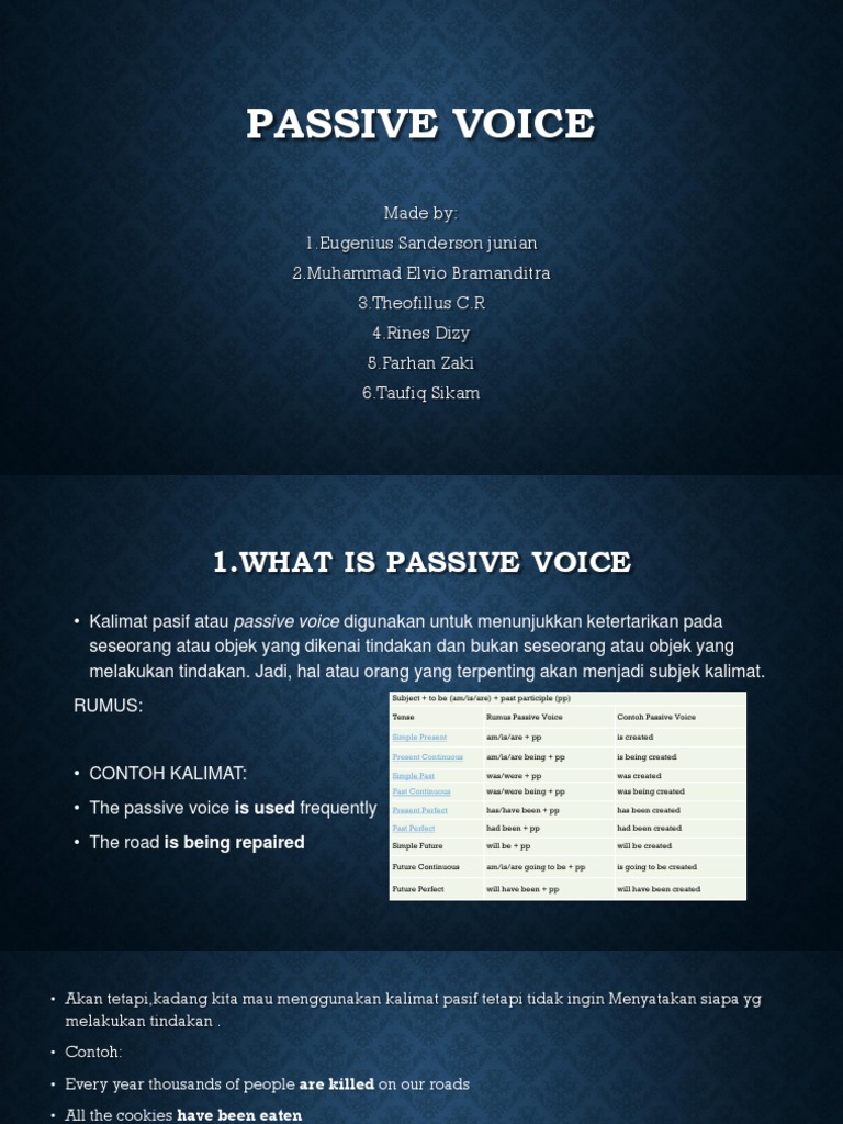 Passive Voice | PDF | Morphology | Cognitive Science