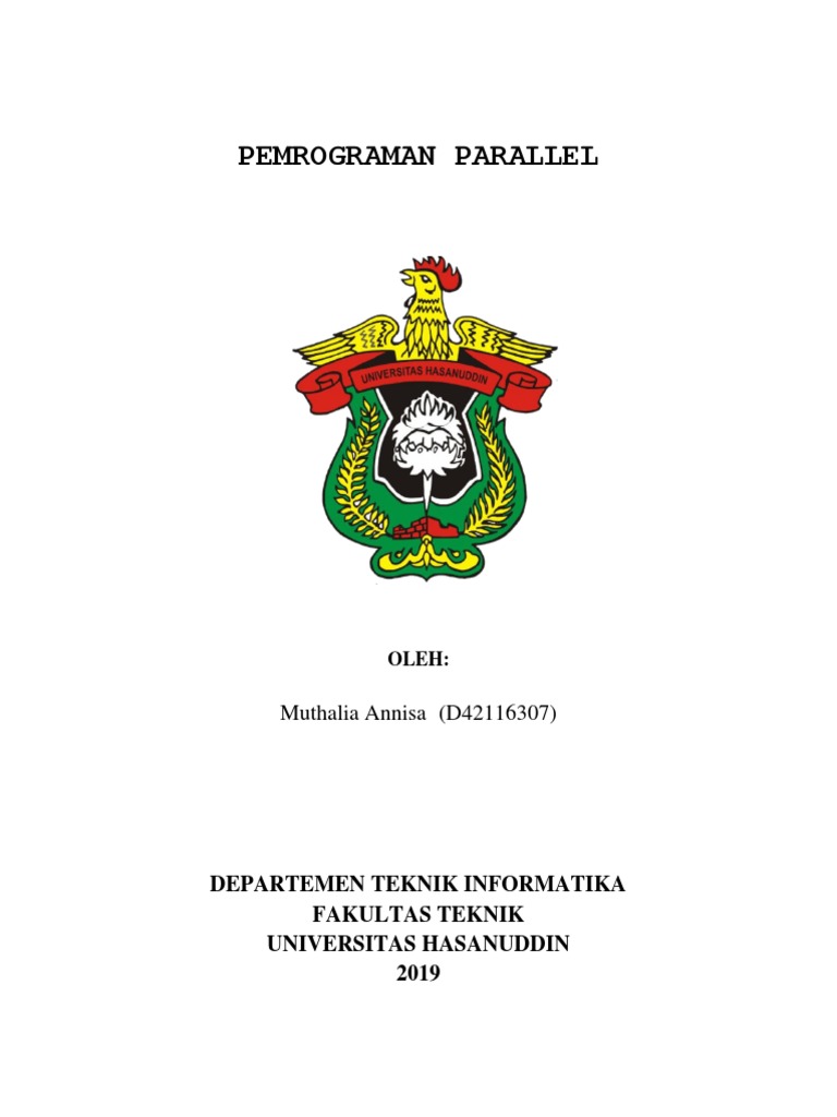 Pemrograman Parallel: Muthalia Annisa (D42116307) | PDF | Mathematical ...