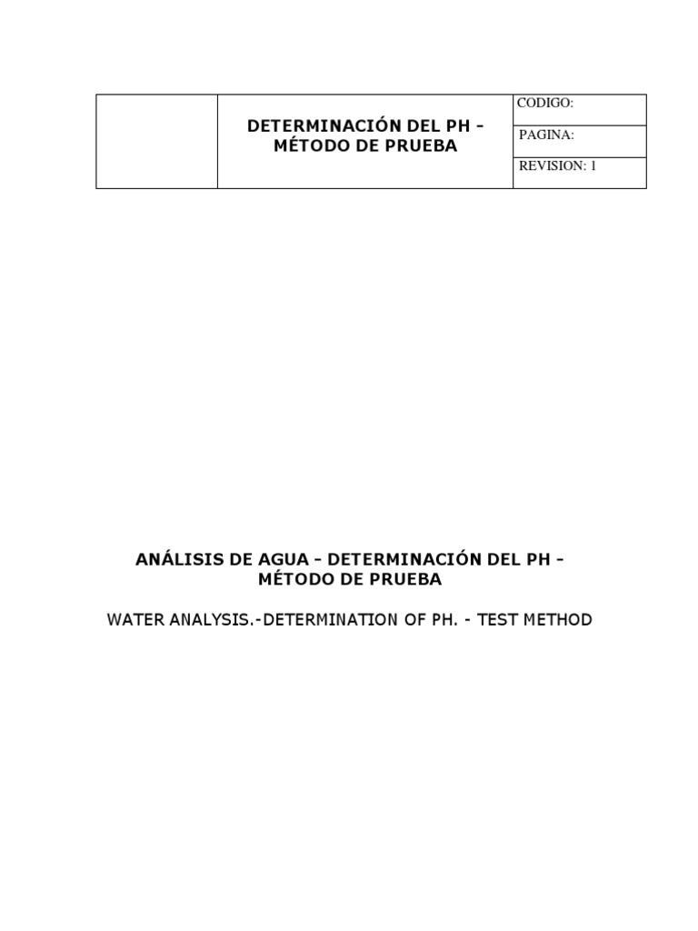 Determinacion de PH Curvas | PDF | Ph | Electrólito