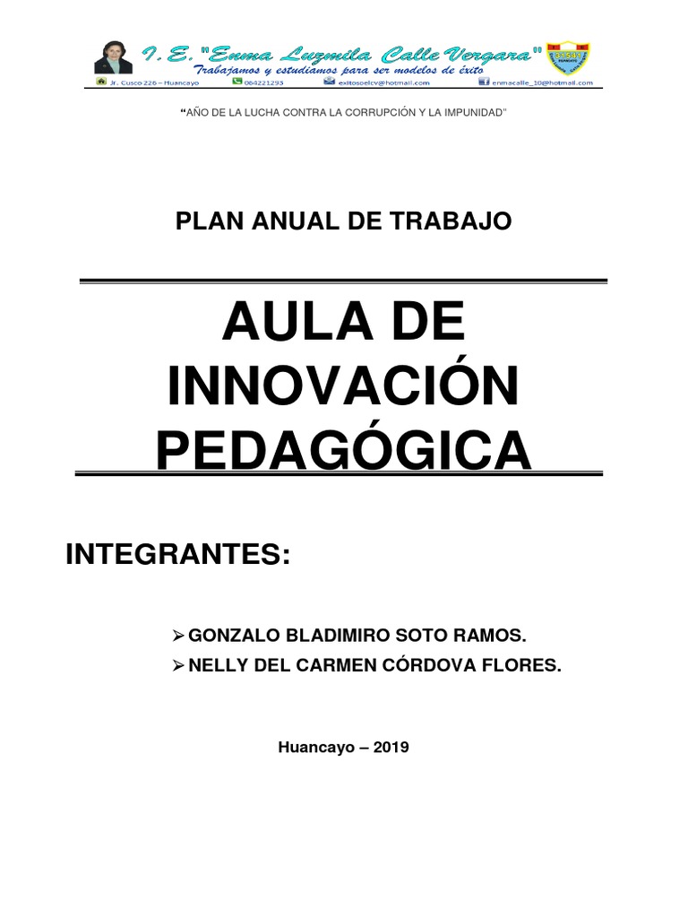 Plan de Trabajo Aip 2018 | PDF | Tecnología de información y ...
