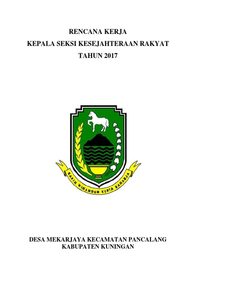 Rencana Kerja Kesra | PDF