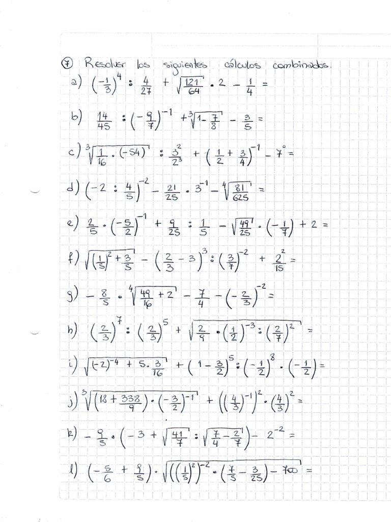 Trabajo Practico Calculos Combinados en Q | PDF