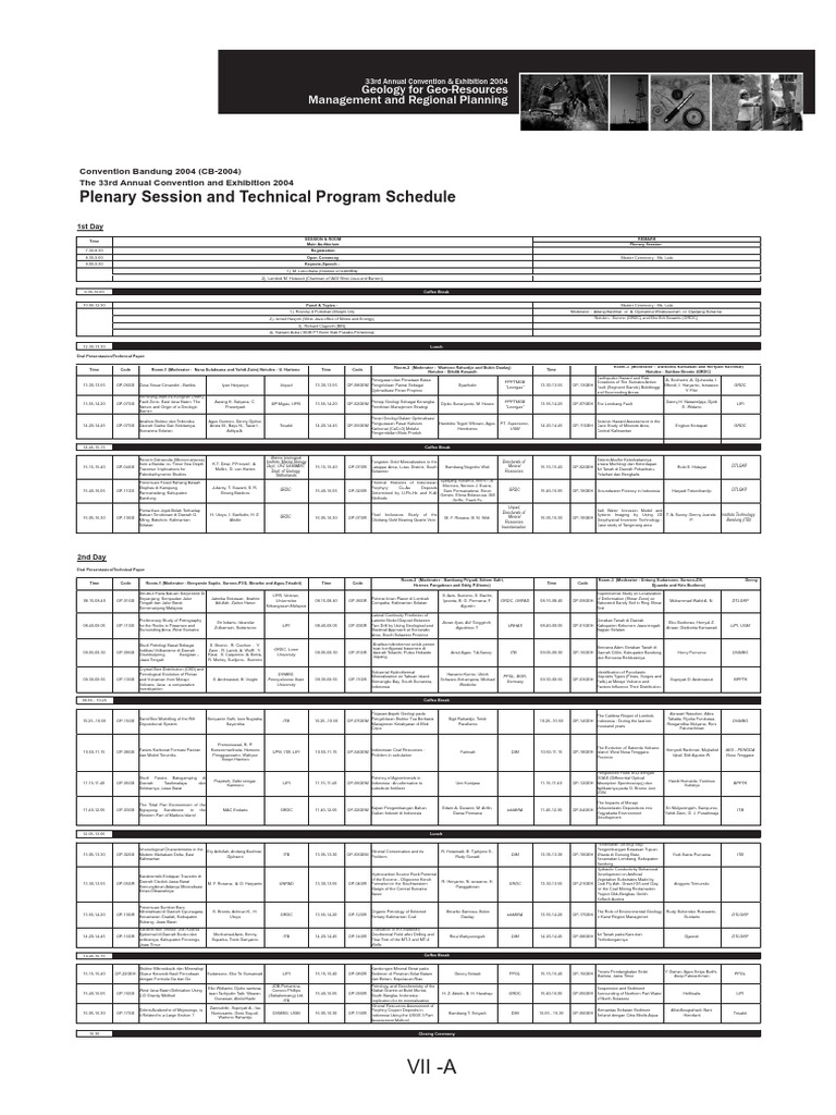 Abstract Schedule | PDF